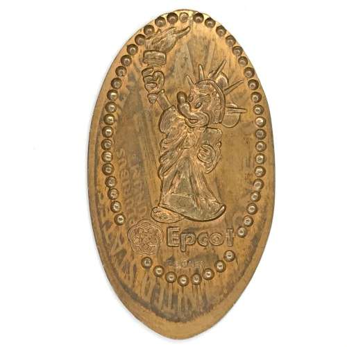 Tokens - Disney Land Elongated Penny - Minnie Mouse Statue of Liberty ...
