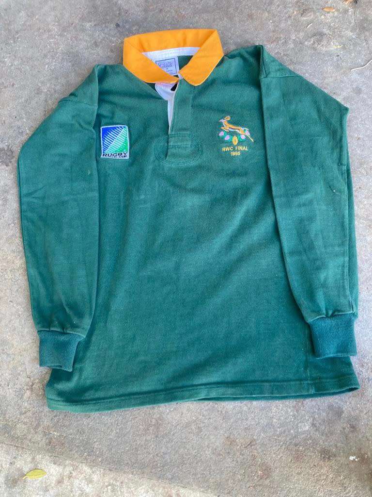 Sporting Memorabilia - Springbok Rugby Jersey : 1995 Worldcup Final no ...