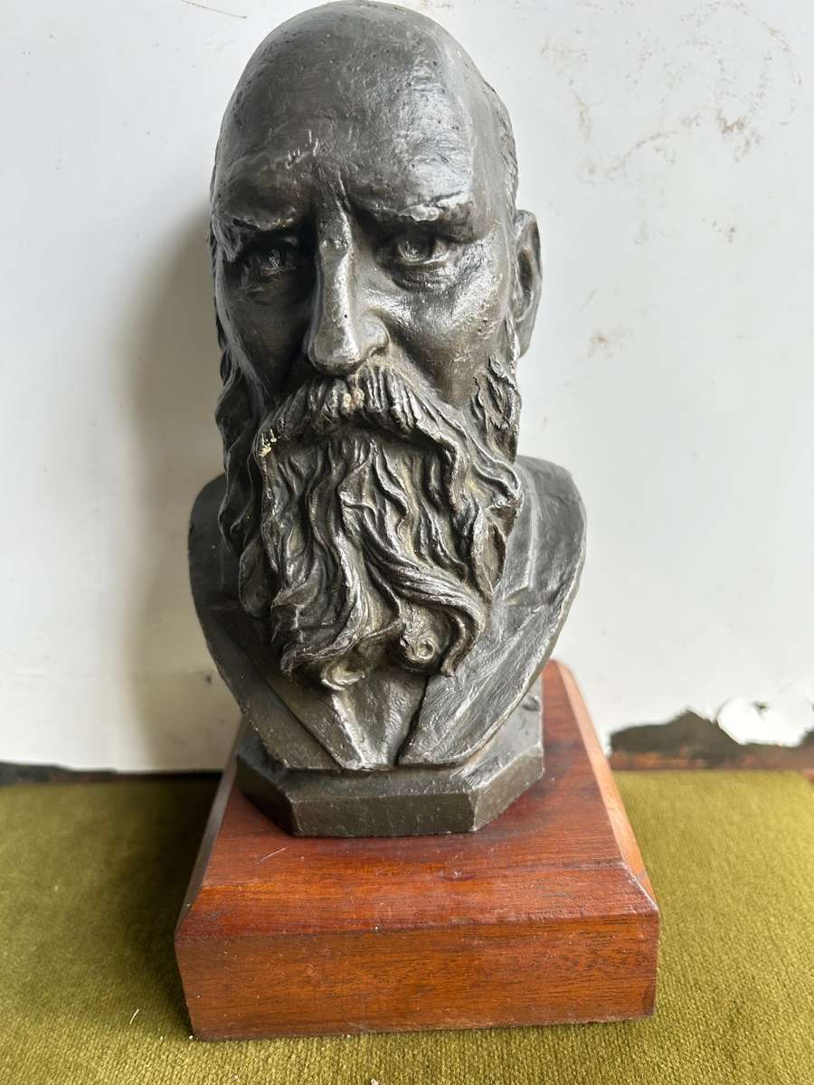 Other War Memorabilia Rare Bronze Bust Genl Koos De La Rey By Coert Steynberg 22 Cm 1945