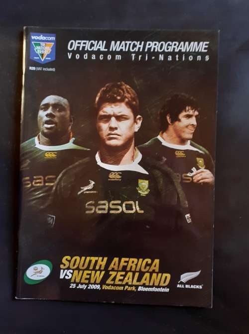 Sporting Memorabilia - South Africa vs New Zealand 2008 1st Tri Nations ...