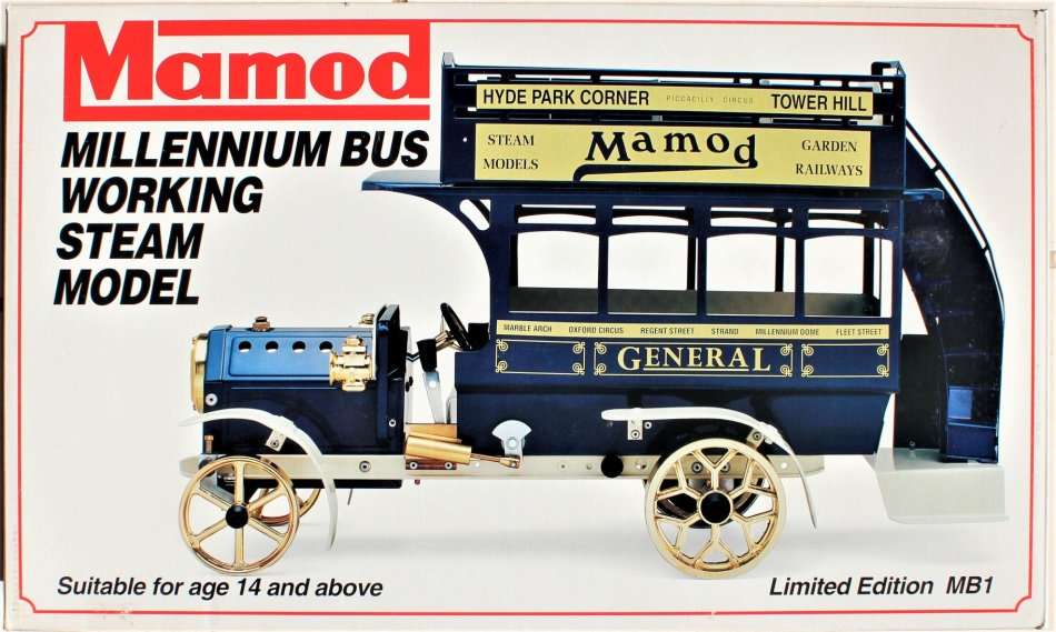 Other Collectable Toys - Mamod - VERY RARE! MB1 Blue Millenium Bus ...
