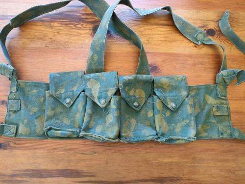 Kit - Rhodesian Fereday and Sons Chest webbing painted camo as worn by ...