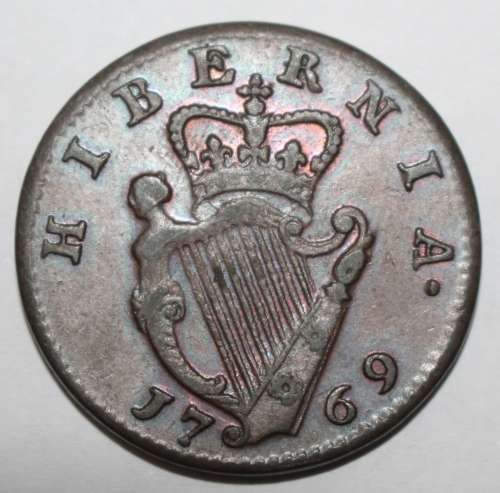 Other International Coins - 1769 George III Hibernia Half Penny was ...