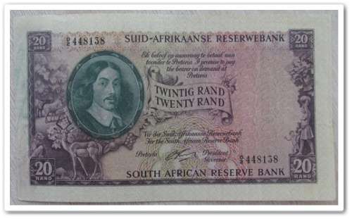 G Rissik - ** SOUTH AFRICAN R20 NOTE (AU QUALITY) ** "G RISSIK ...