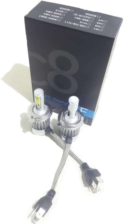 Headlights - LED Headlight Kit - C8 H4 3pin LED Headlight Kit - C8 H4 ...