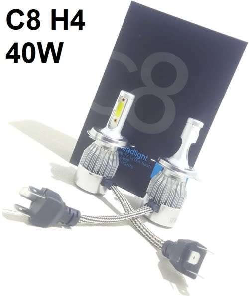 Headlights - LED Headlight Kit - C8 H4 3pin LED Headlight Kit - C8 H4 ...