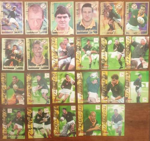 Sporting Memorabilia - 1997 Springbok and legends Panini Rugby Cards ...