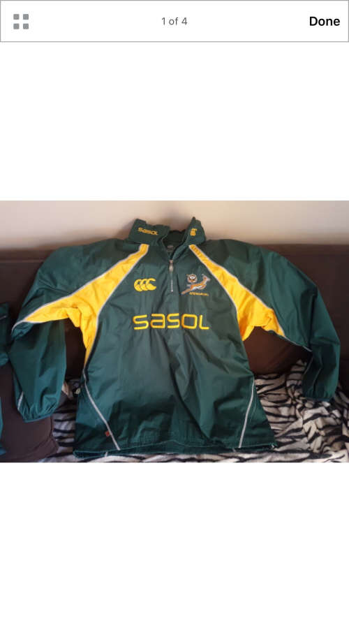 Sporting Memorabilia - Springbok Rugby Player Issue Tracksuit ...