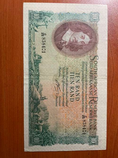 G Rissik - Rissik R10 * 1962 first issue * not that crisp note the ...