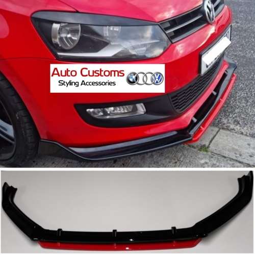 Body Kits - VW Polo 6 Front Lip Spoiler With Red Detail for sale in ...