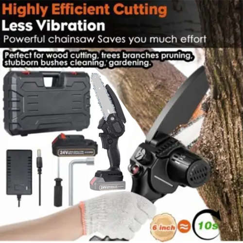 Saws - 24V Cordless Chainsaw Tool Box with Accessories Mini Electric ...