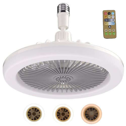 Fans - 30W 360° Swivel Led Ceiling Light With Built-In Fan With 3 Speed ...