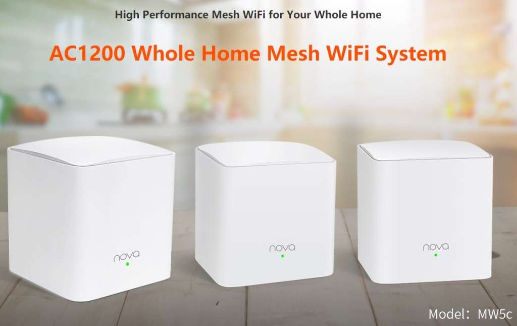 Wireless Routers - Tenda Nova Whole Home Mesh WiFi System AC1200 MW5C ...