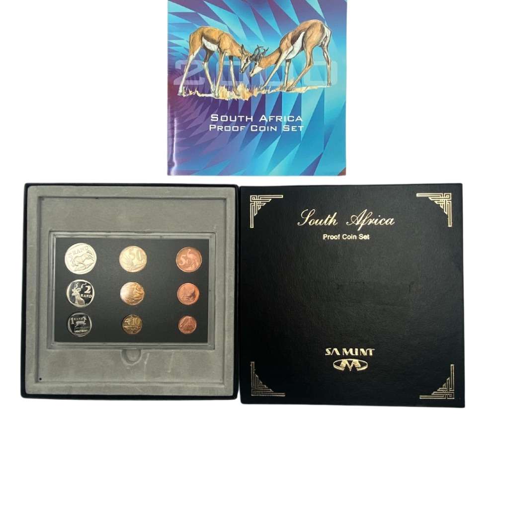 Proof Sets - 2000 South Africa Proof Coin Set in original mint box ...