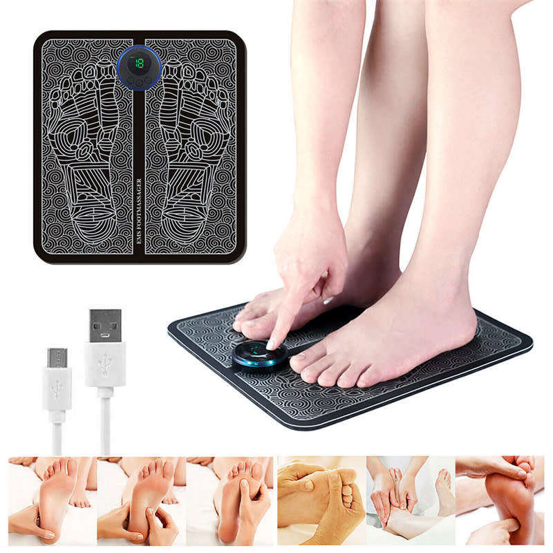 Massagers - EMS Foot Massage Mat Foot Physiotherapy Relaxation Electric ...