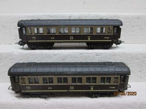 Rolling Stock - HO SCALE : LIMA SNCF x2 SHORT SECOND CLASS PASSENGER ...