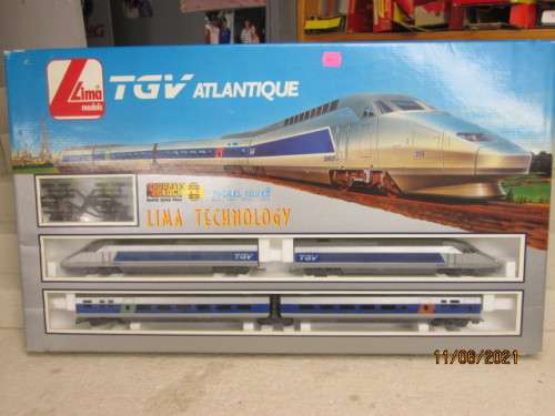 Train Sets - HO SCALE : LIMA : TGV ATLANTIQUE TRAIN SET BOXED was ...