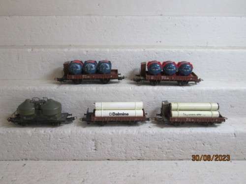 Rolling Stock - HO SCALE : LIMA - VARIOUS GOODS WAGONS - X5 for sale in ...