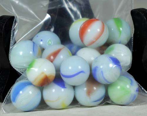Other Collectable Toys - VINTAGE WHITE COLLECTION OF 20 MARBLES-A MUST ...