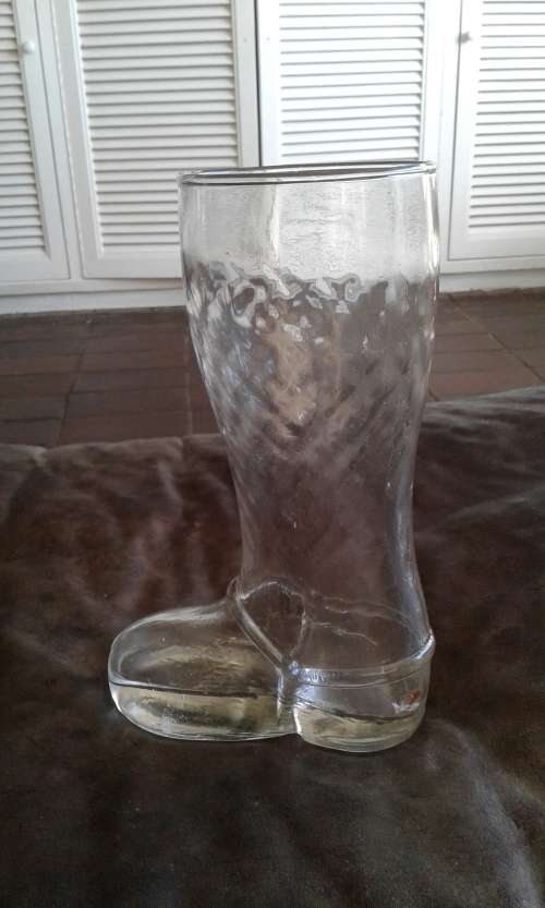 Drinking Glasses & Stemware - Vintage German Glass Boot Draught Beer ...