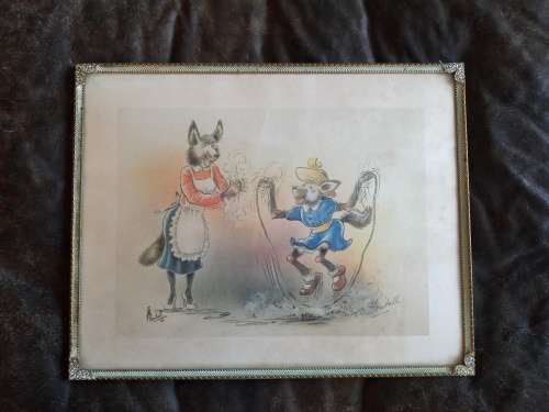 Limited Editioned Prints - Original Vintage Wolves Print By Thomas ...