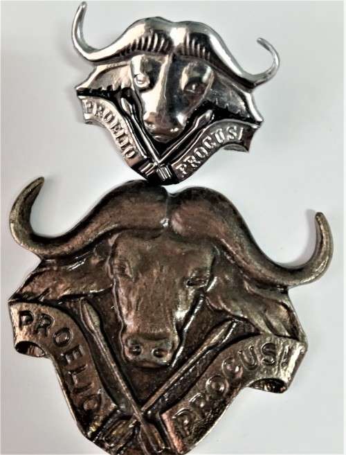 South African Army - Both x 32 battalion beret badge plus plaque badge ...