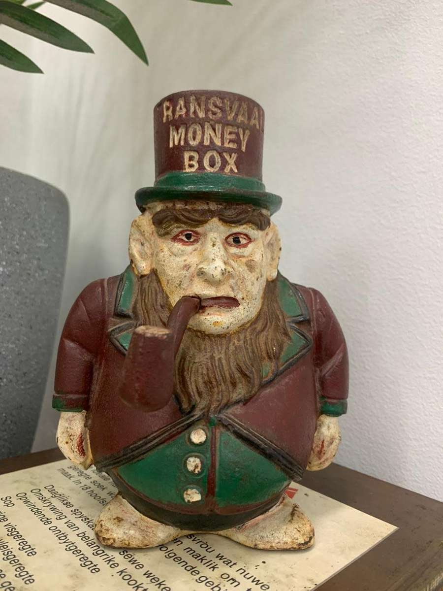 Other Antiques & Collectables - Original Cast-Iron Paul Kruger Money ...