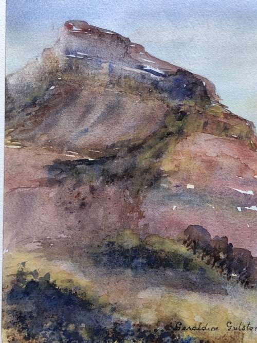 Paintings - GERALDINE GULSTON (SA 20th CENTURY) UNFRAMED WATERCOLOUR ...