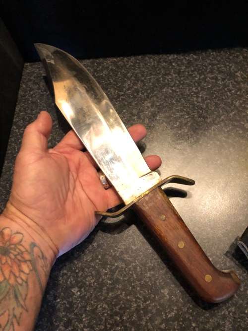 Knives & Daggers - Very Heavy Pakistani Knife in a Leather Sheath ...