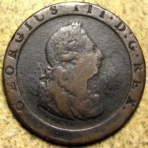 Great Britain - Great Britain: 1797 King George III Copper Cartwheel ...