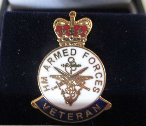 International Badges & Insignia - British HM Armed Forces Veteran Badge ...