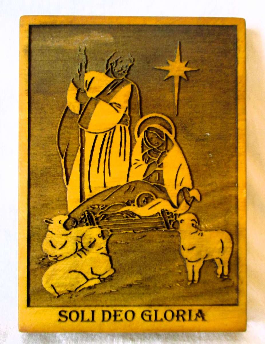 Wall Decals - Solid Wood Burning Soli Deo Gloria Picture for wall ...