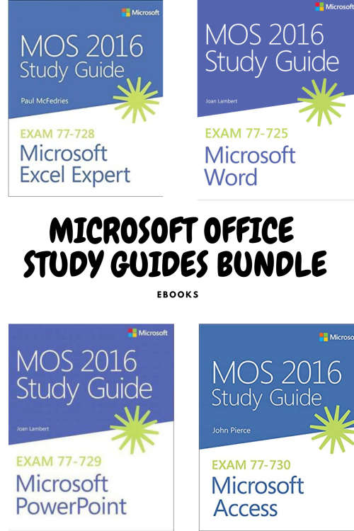 Computers & Internet - 4 Study Guides ( Microsoft Office: Word, Excel, PowerPoint and Access ...