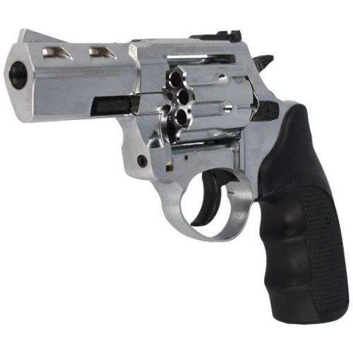 Personal Security - A Blanks Gun - ZORAKI 3` Revolver Shiny Chrome ...