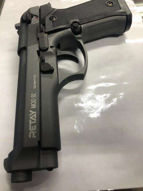 Personal Security - 9mm Blanks Gun-Retay Mod92 ** GREY ** - 9mm Pepper ...
