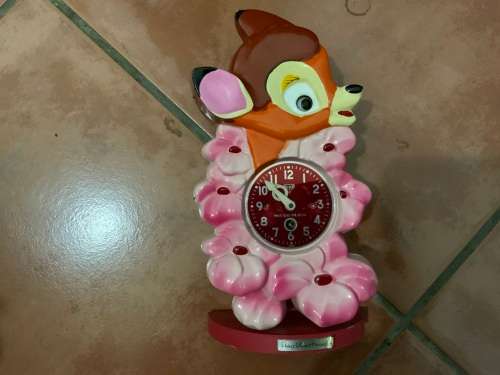 Other Antiques & Collectables - Vintage Walt Disney Bambi clock was ...