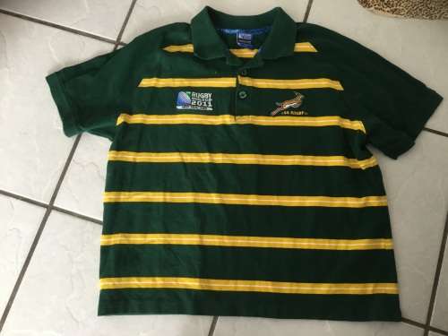 Sporting Memorabilia - SOUTH AFRICA SPRINGBOK WORLD CUP 2011 shirt was ...