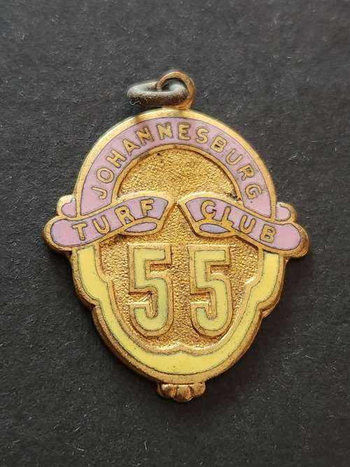 Bowling Pins - Johannesburg Enamel Turf Club Badge 1955 no. 444 - as ...
