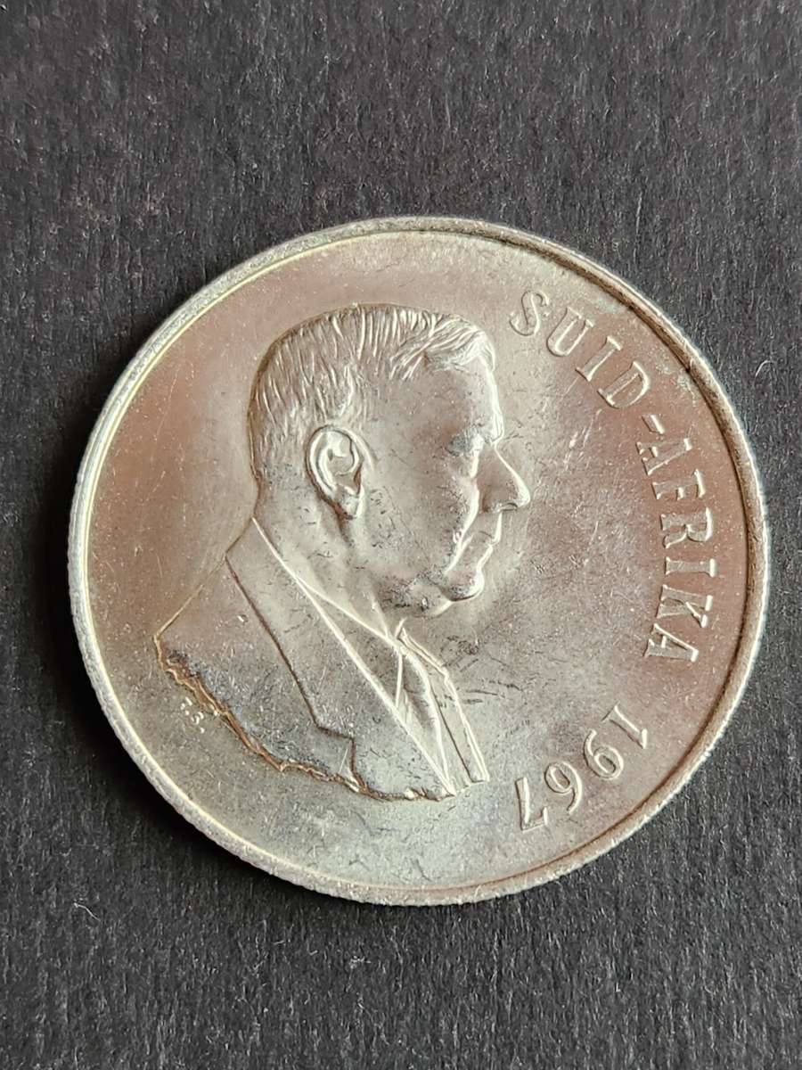 One Rand - Republic One Rand 1967 Afrikaans BU - as per photograph was ...