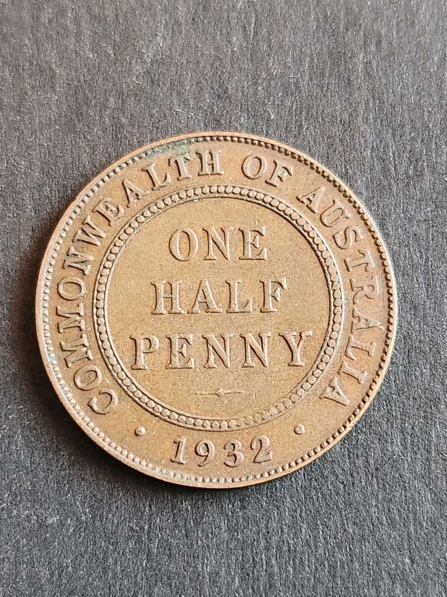 Australia & Oceania - Commonwealth of Australia One Half Penny 1932 ...