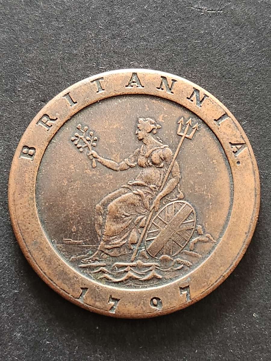 Tokens - Van Riebeeck Replika One Penny 1797 Token - as per photograph ...
