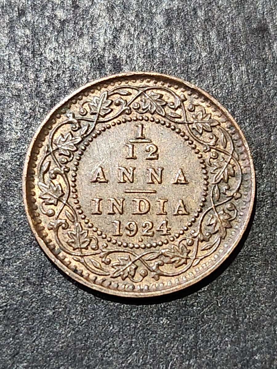 Asia - India One Twelfth Anna 1924 - as per photograph for sale in ...