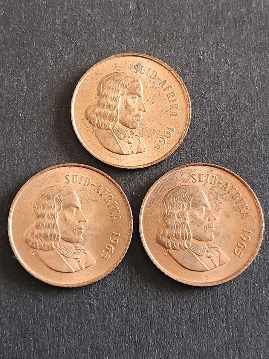Two Cent - 3 x Republic 2 Cents 1965 Afrikaans EF+/EF - as per ...