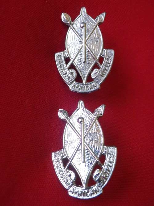 International Badges & Insignia - RHODESIAN AFRICAN RIFLES - PAIR ...