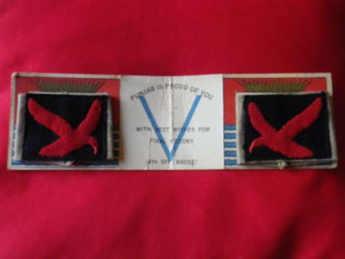 International Badges & Insignia - GREAT BRITAIN - WW2 4TH INDIAN INF ...