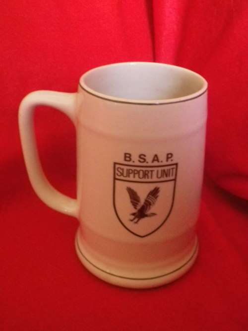 Mugs - RHODESIA BSAP - SUPPORT UNIT BEER MUG- MADE NORBEL (5050) was ...