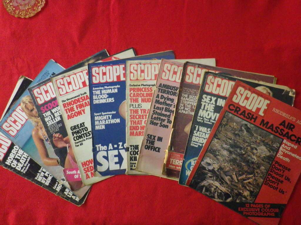 Books - `RHODESIA WAR` - 10 X SCOPE ARTICLES / SUPPLEMENTS - CONDITION ...
