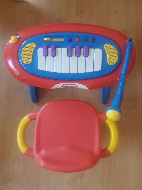 Music Sets - Little Tikes Keyboard with Microphone & Stool was listed ...