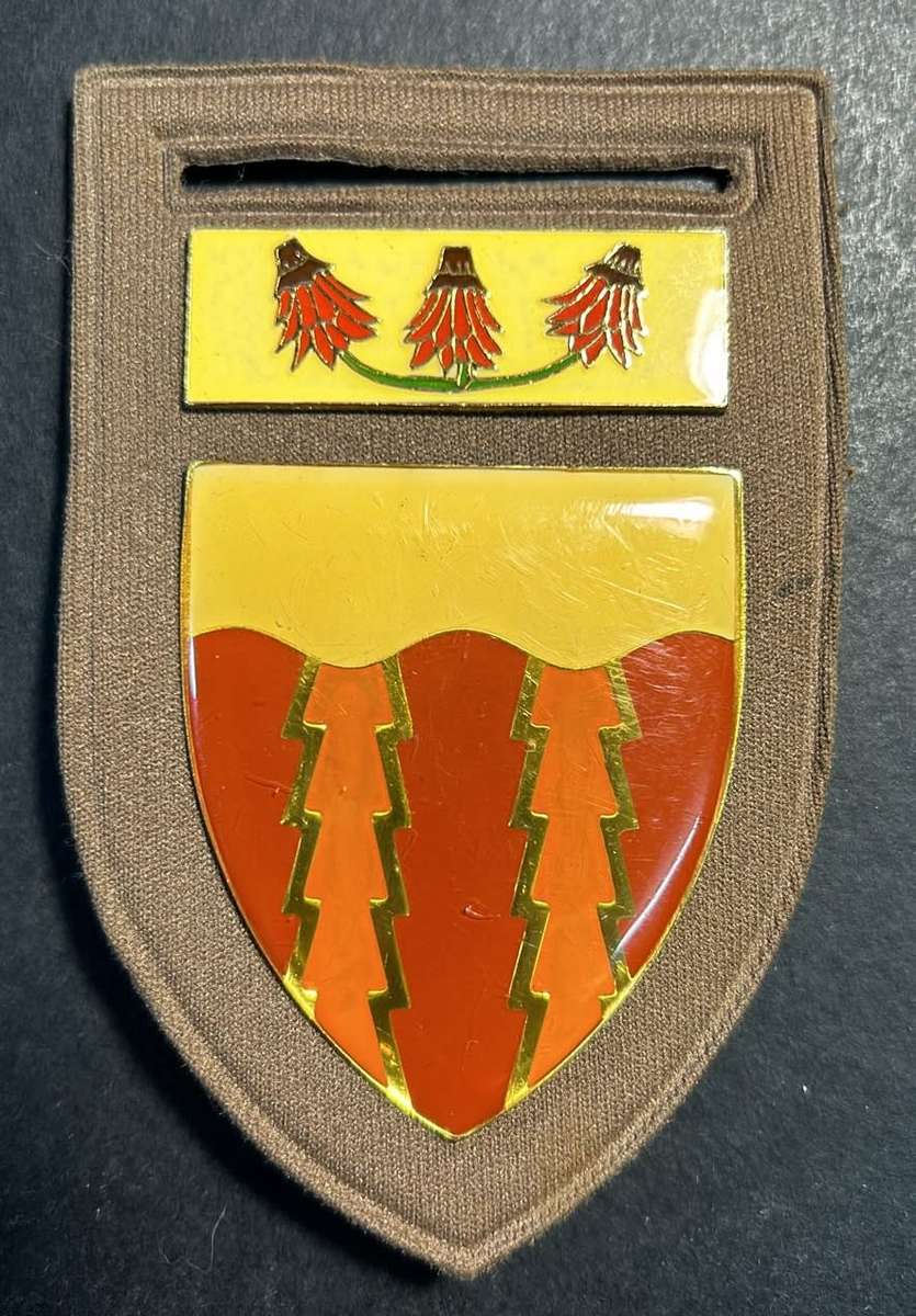 South African Army - SADF - Phalaborwa Commando Metal Flash with Far ...