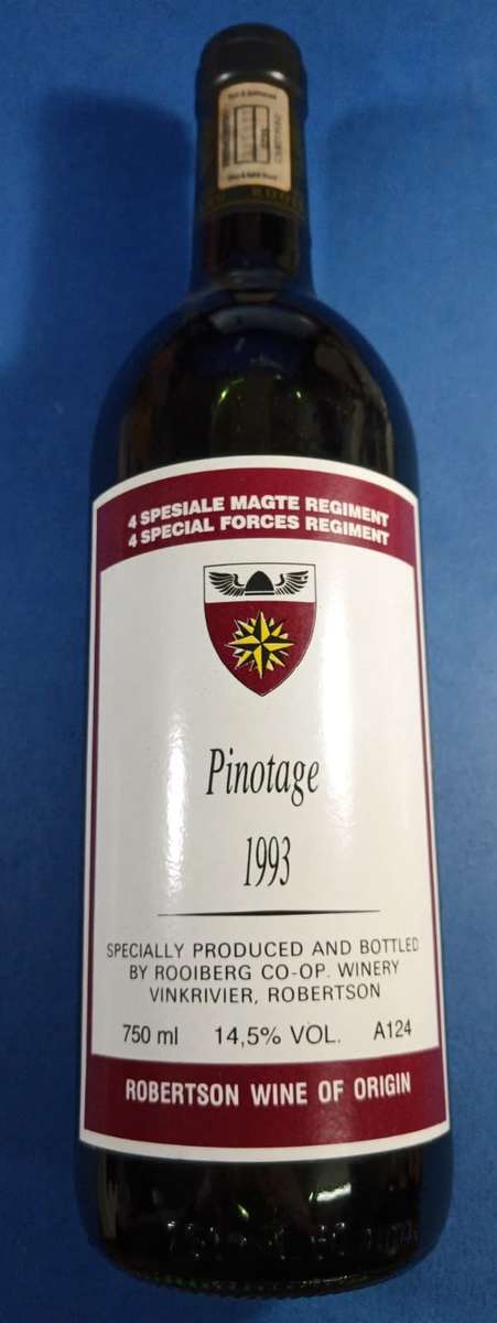 South African Army - South African Special Forces Wine was sold for R80 ...